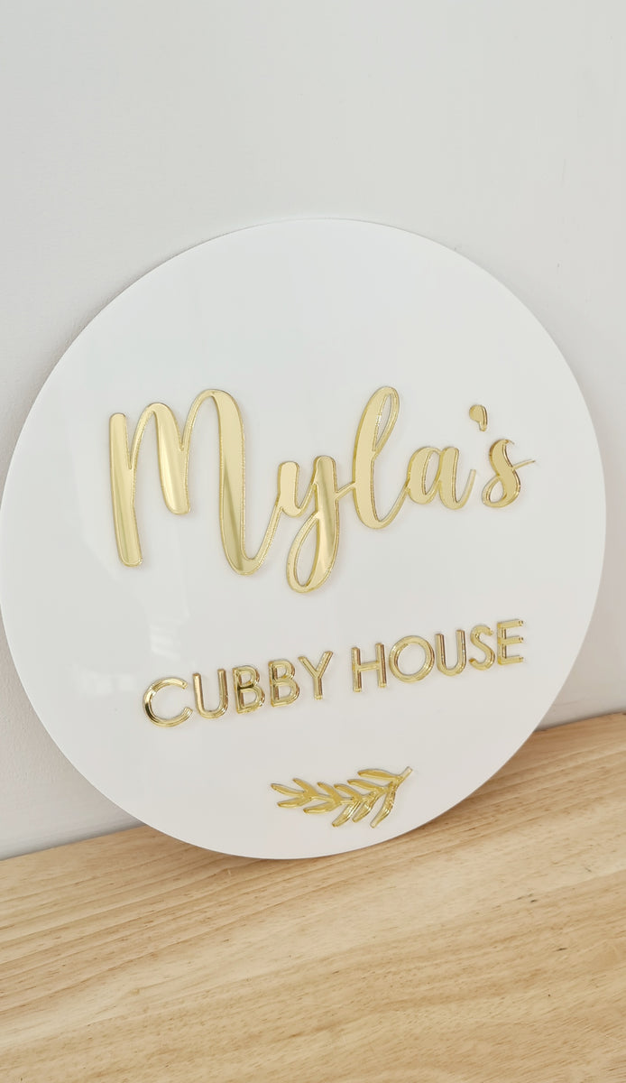 Acrylic Cubby Sign – Coco and Pearl Design Studio